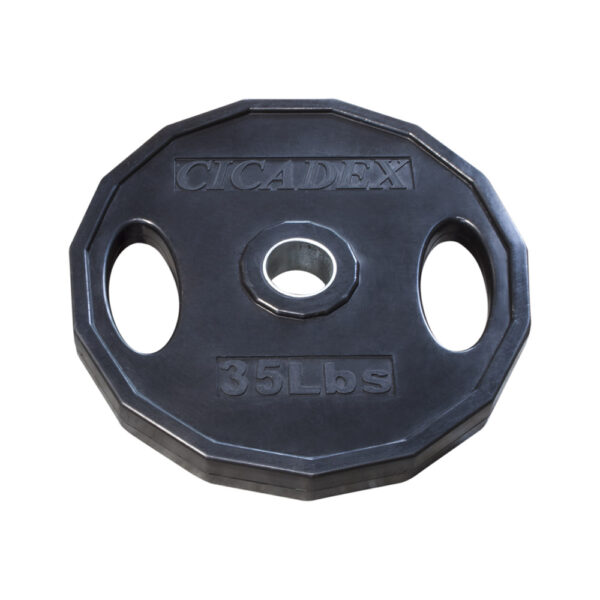 Disco metal cub. hule olímpico 2" | Cicadex Fitness Pro
